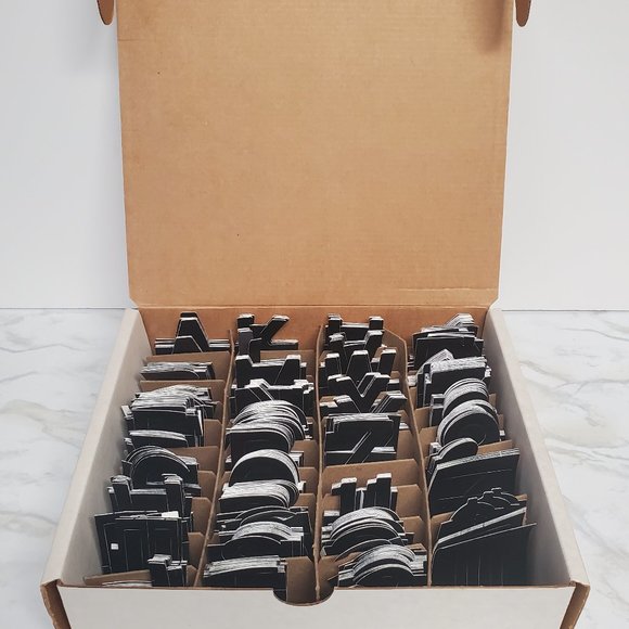 Office | Box Of 2inch Blacky Vinyl Peel And Stick Letters And Numbers ...